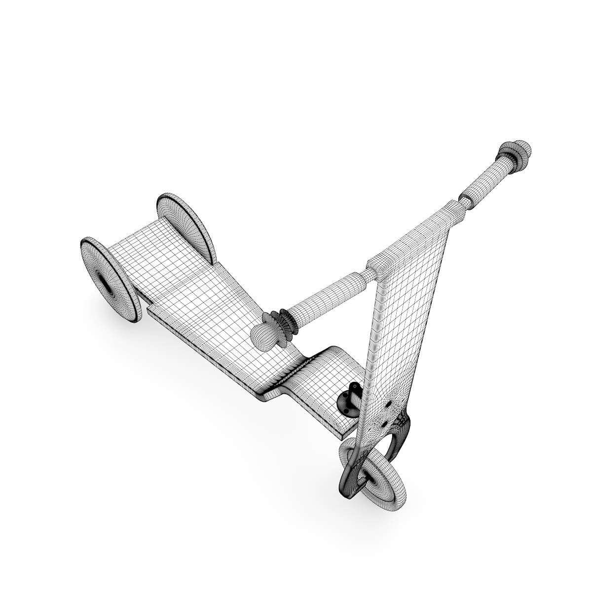 Kids Scooter - 3D Model by cgaxis