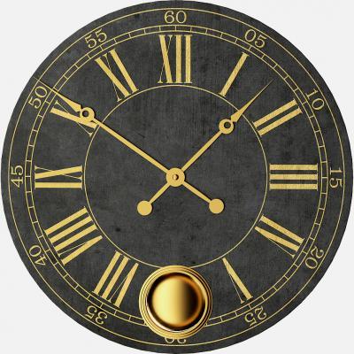 Large Wall Clock - 3D Model by cgaxis