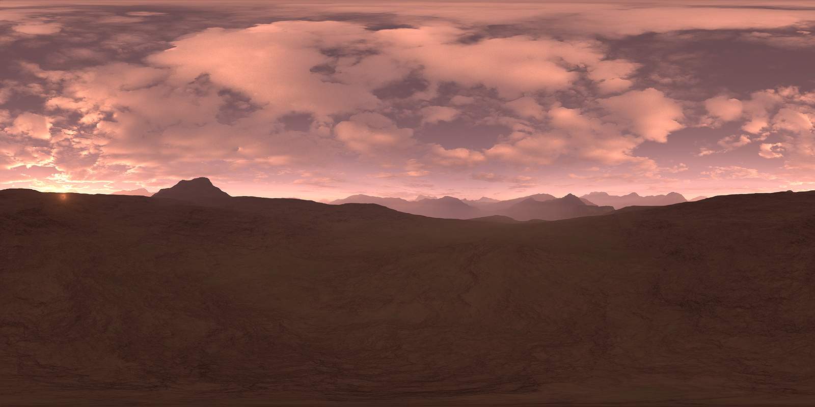 Late Evening Desert HDRI Sky - HDR Image by cgaxis