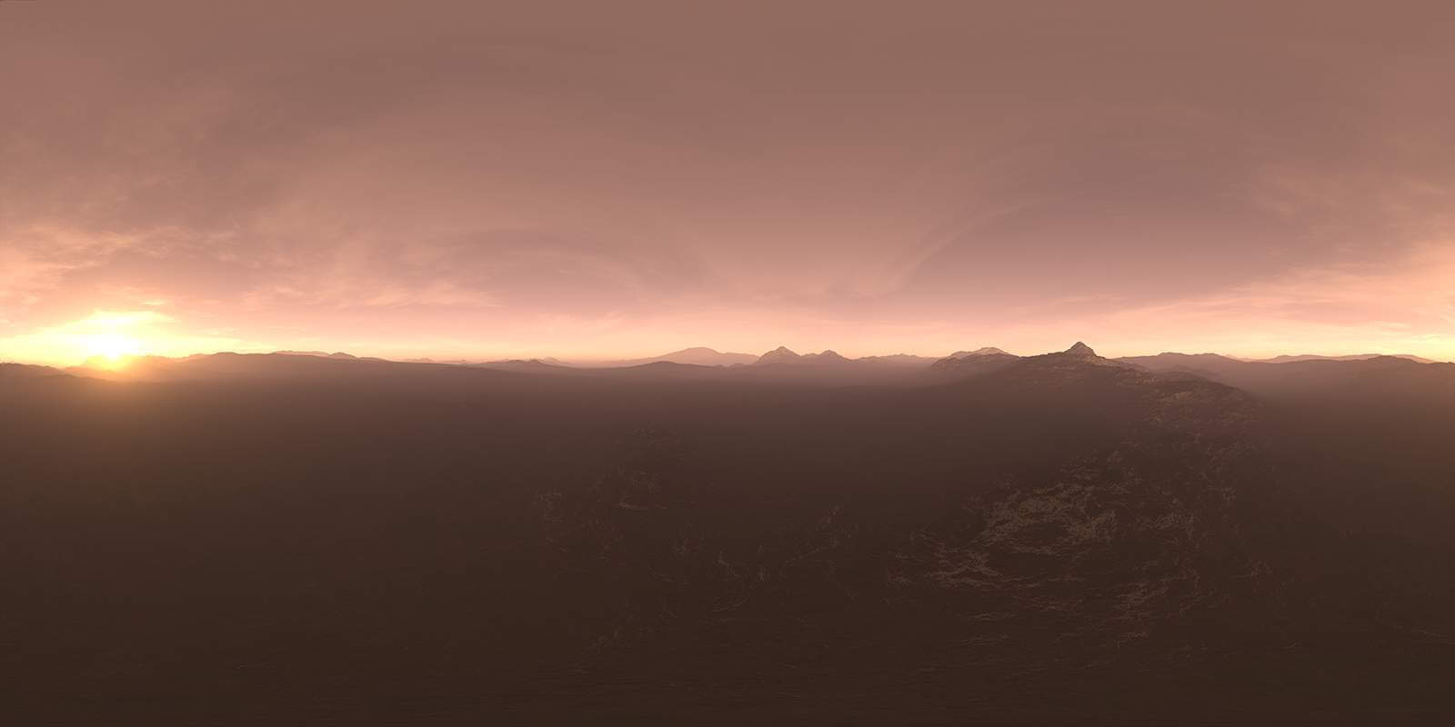 Late Evening Tundra HDRI Sky - HDR Image by cgaxis