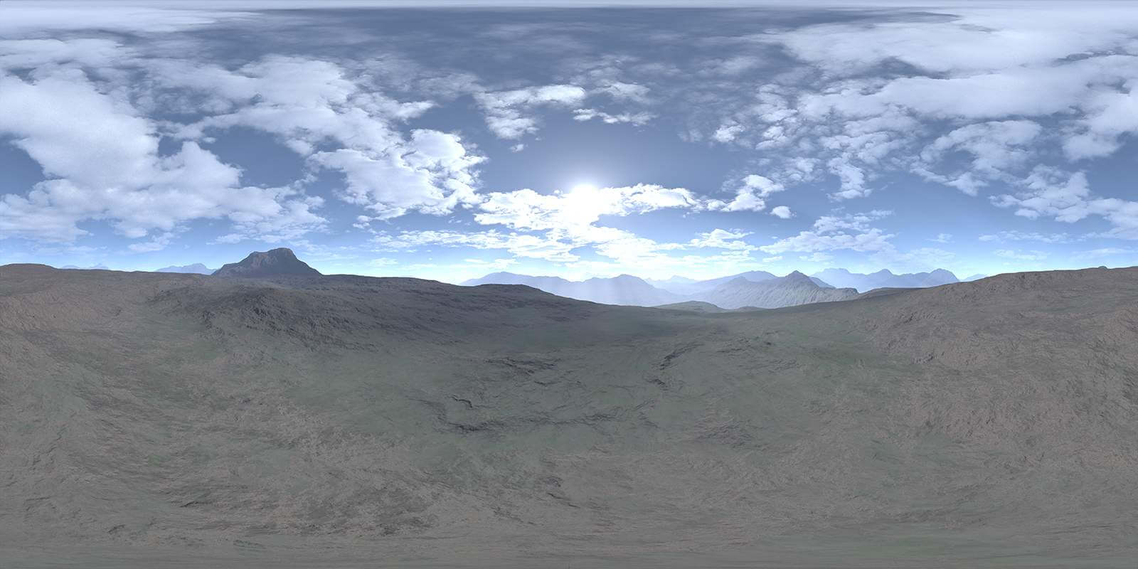 Late Morning Desert HDRI Sky - HDR Image by cgaxis