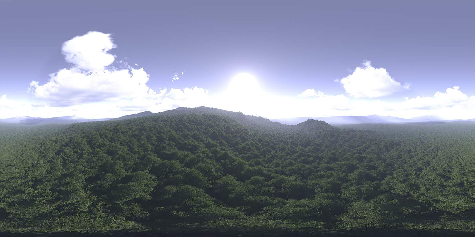 Late Morning Forest HDRI Sky - HDR Image by cgaxis