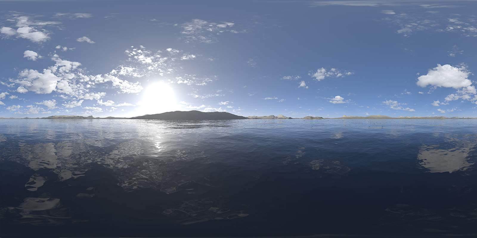 Late Morning Lake HDRI Sky - HDR Image by cgaxis