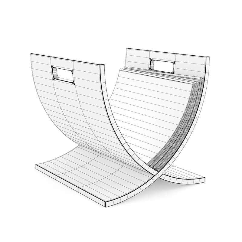 Magazine Rack - 3D Model by cgaxis