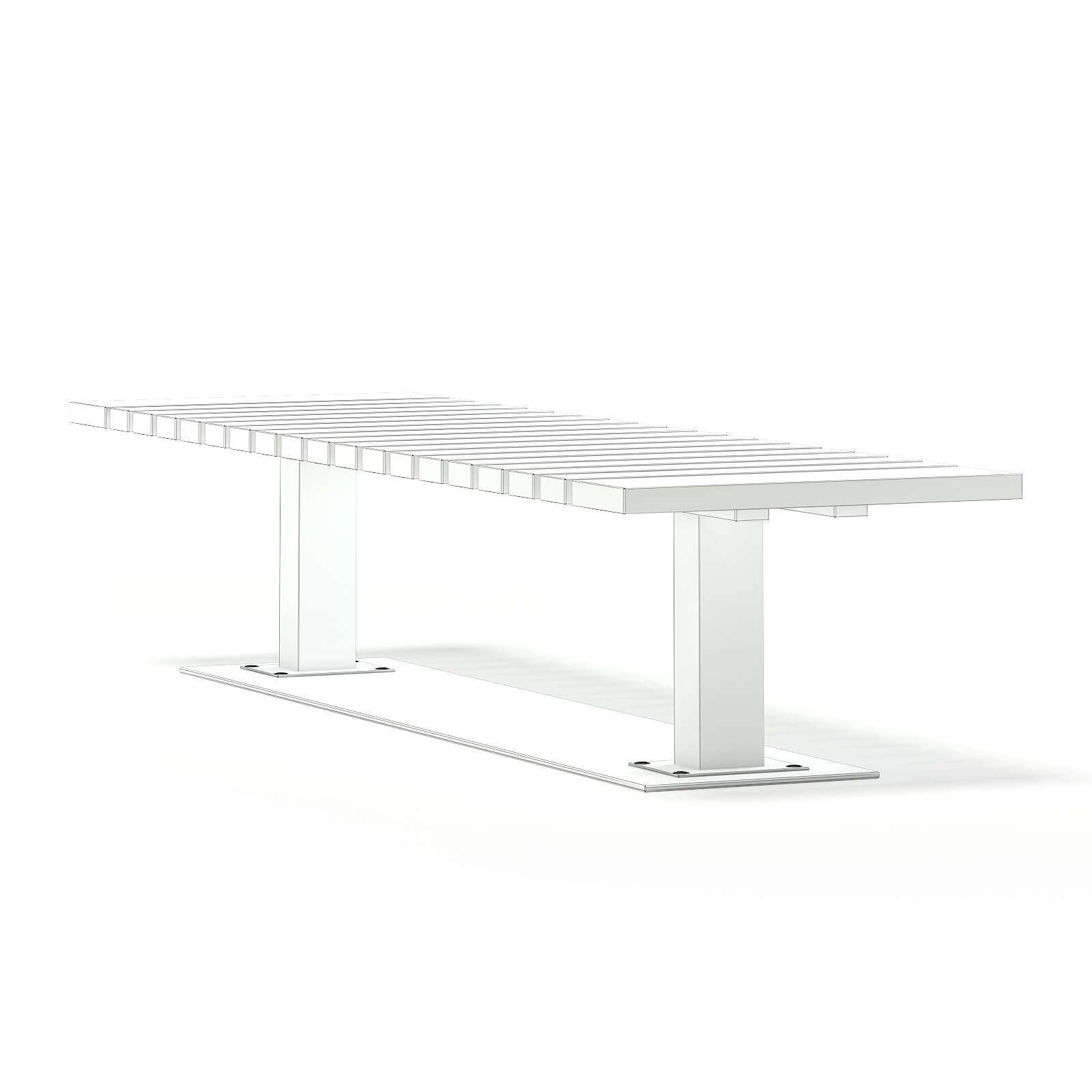 Mall Bench - 3D Model by cgaxis