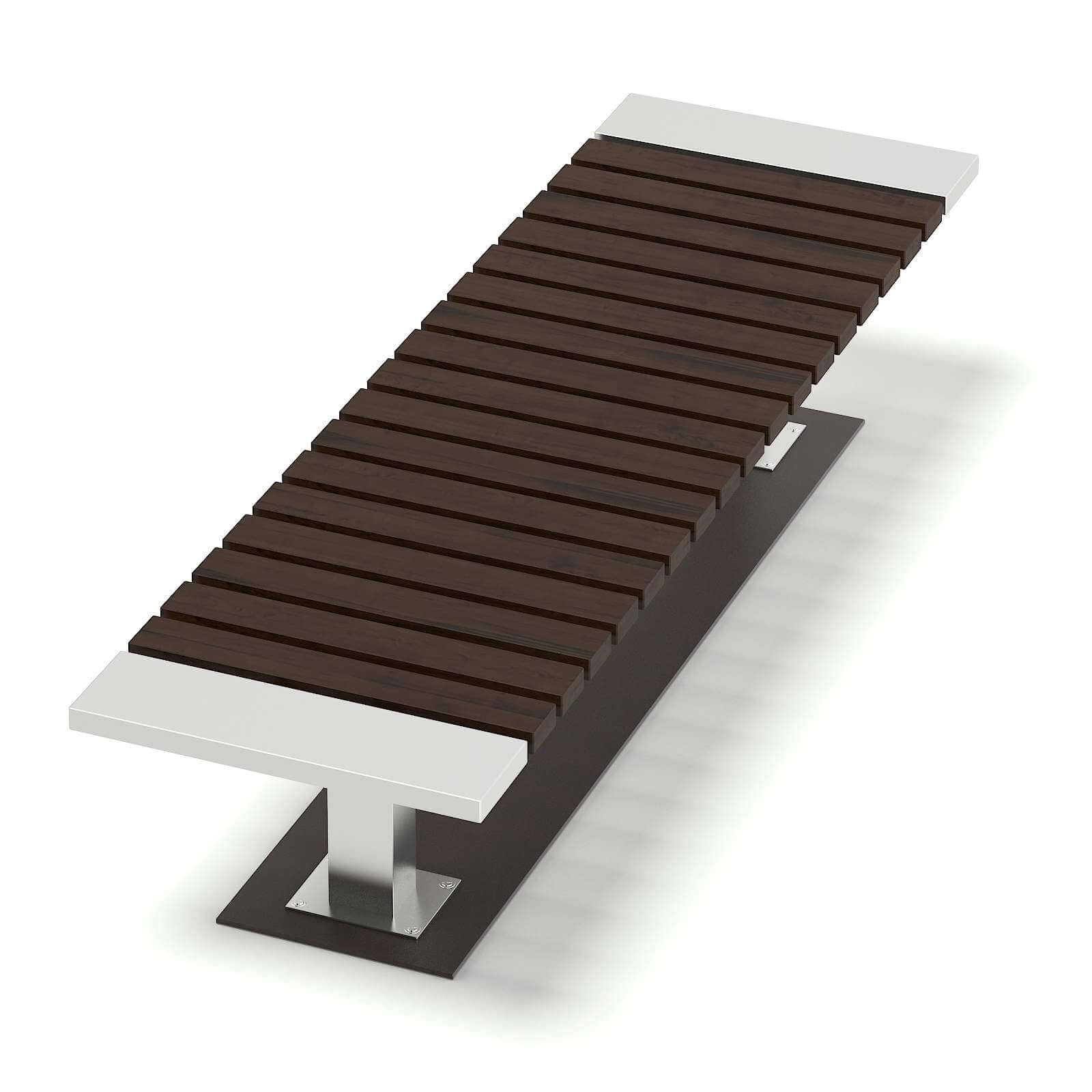 Mall Bench - 3D Model by cgaxis