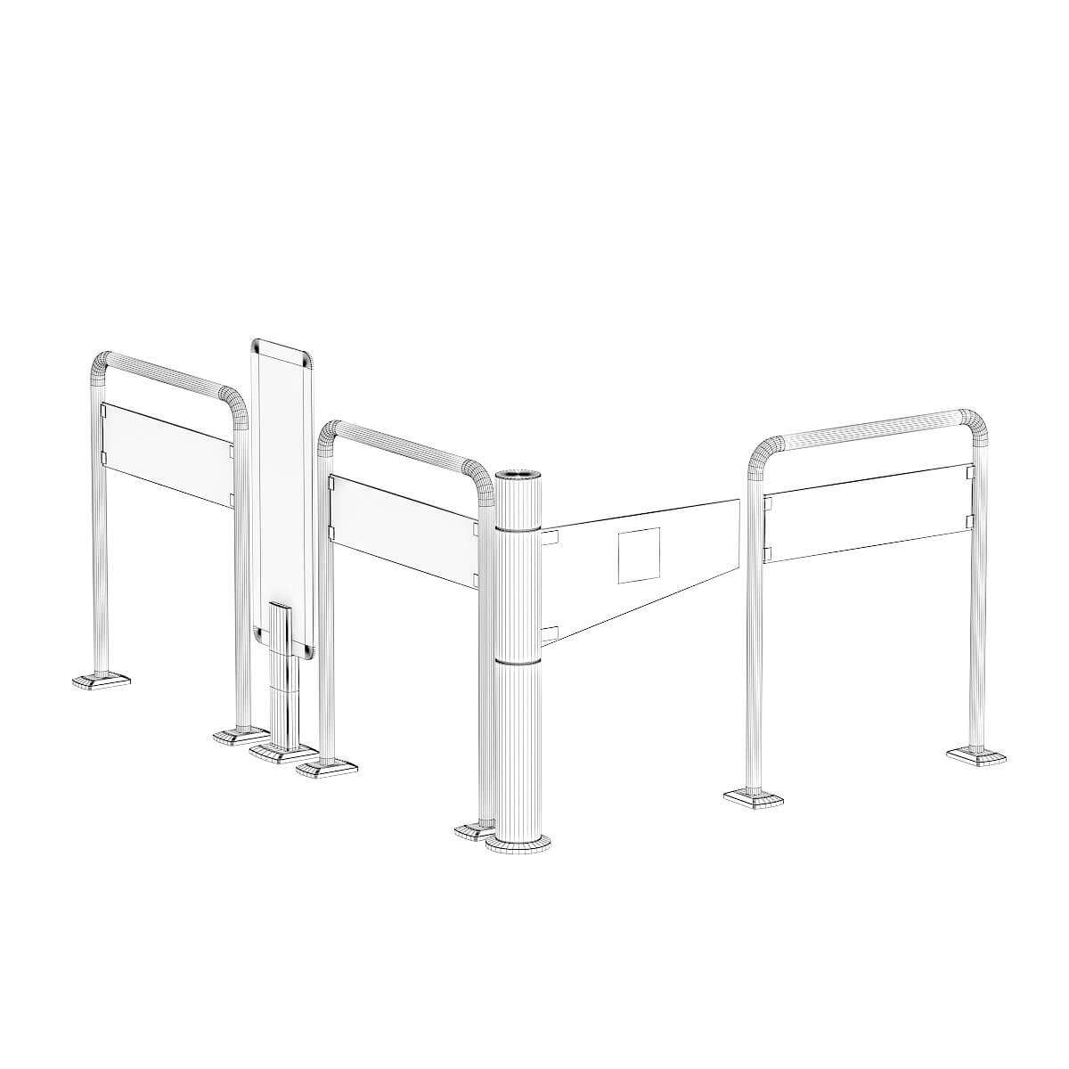 Market Exit Gate - 3D Model by cgaxis