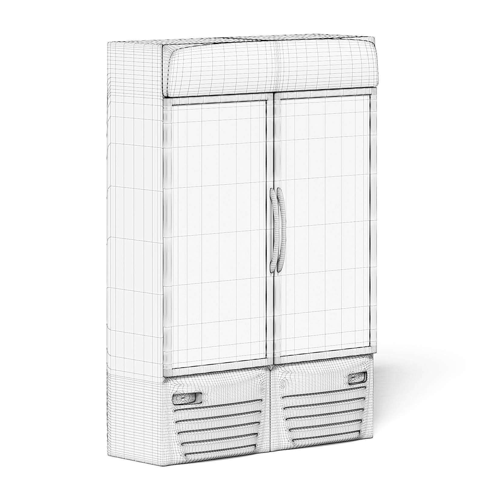 Market Fridge - 3D Model by cgaxis