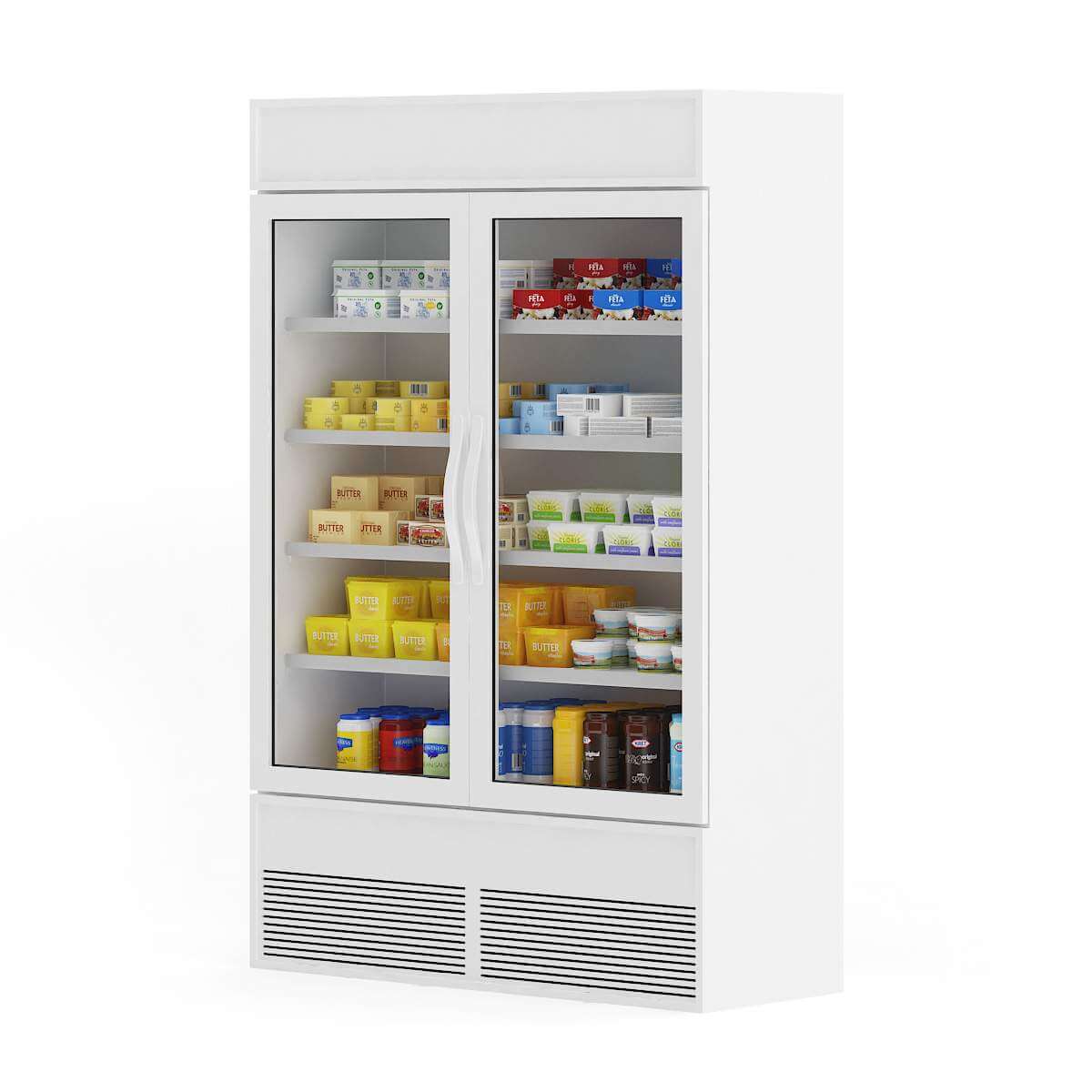 Market Refrigerator - 3D Model by cgaxis