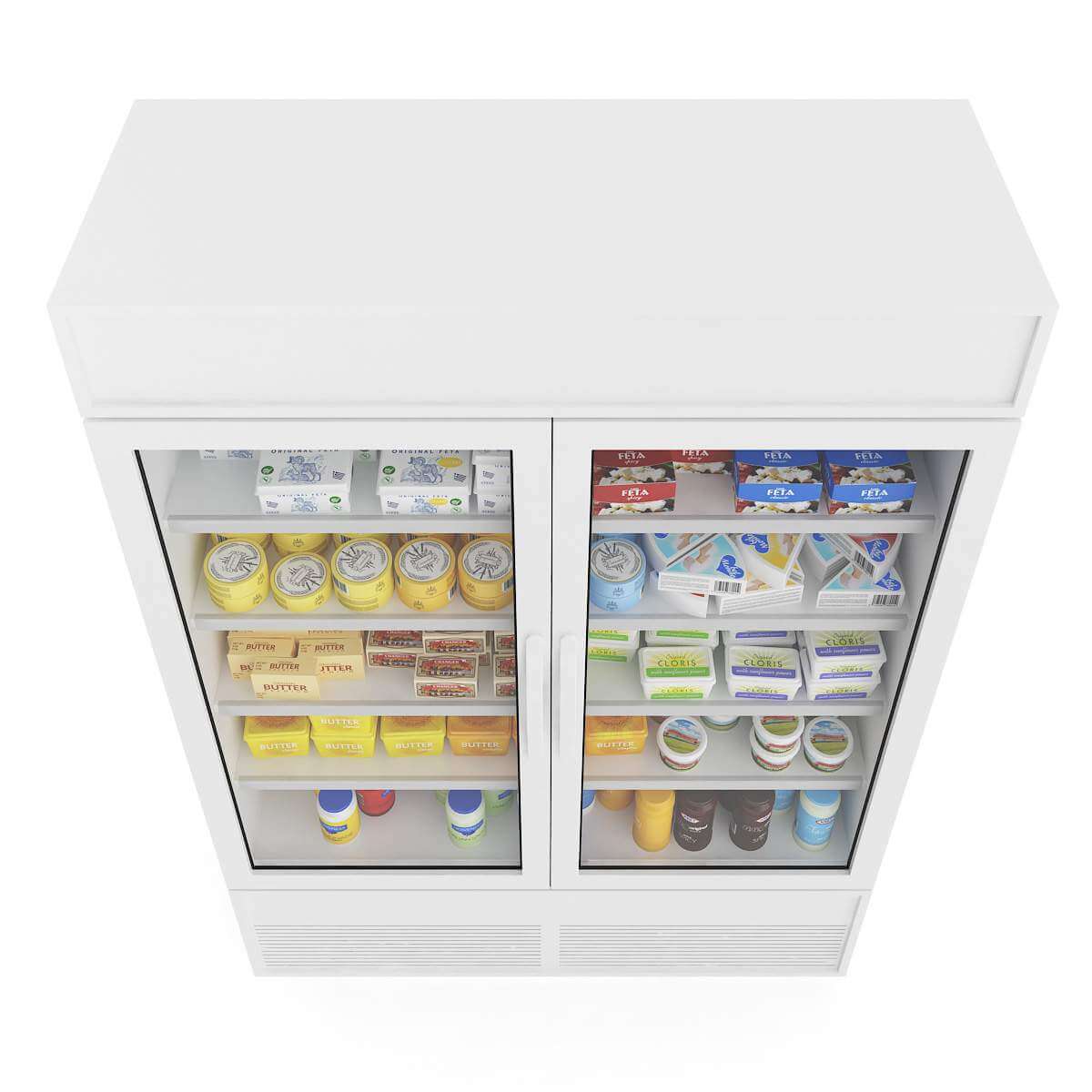Market Refrigerator - 3D Model by cgaxis