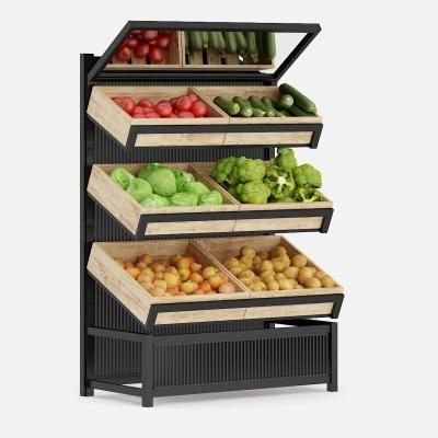 Market Shelf - Vegetables 3D Model by cgaxis