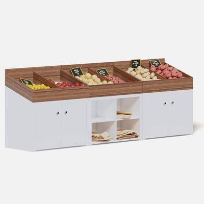 Market Shelf with Vegetables - 3D Model by cgaxis
