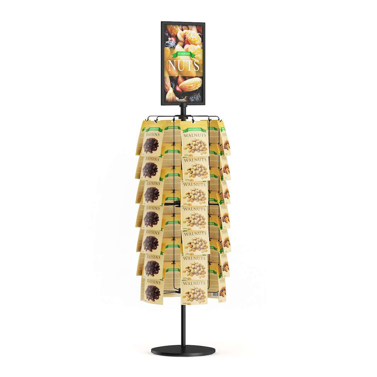 Market Stand - Nuts 3D Model by cgaxis