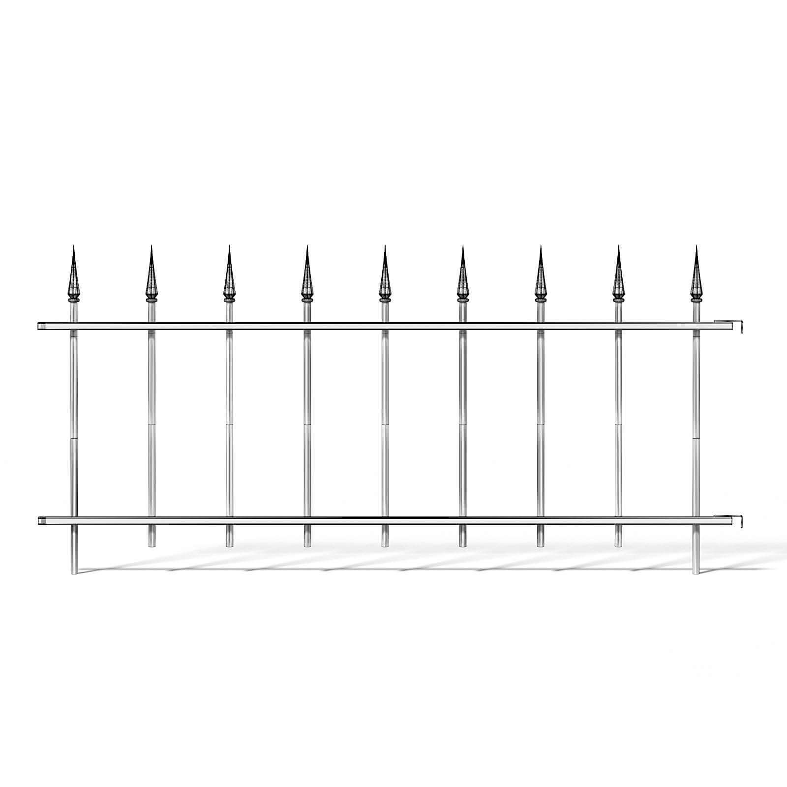 Metal Fence - 3D Model by cgaxis