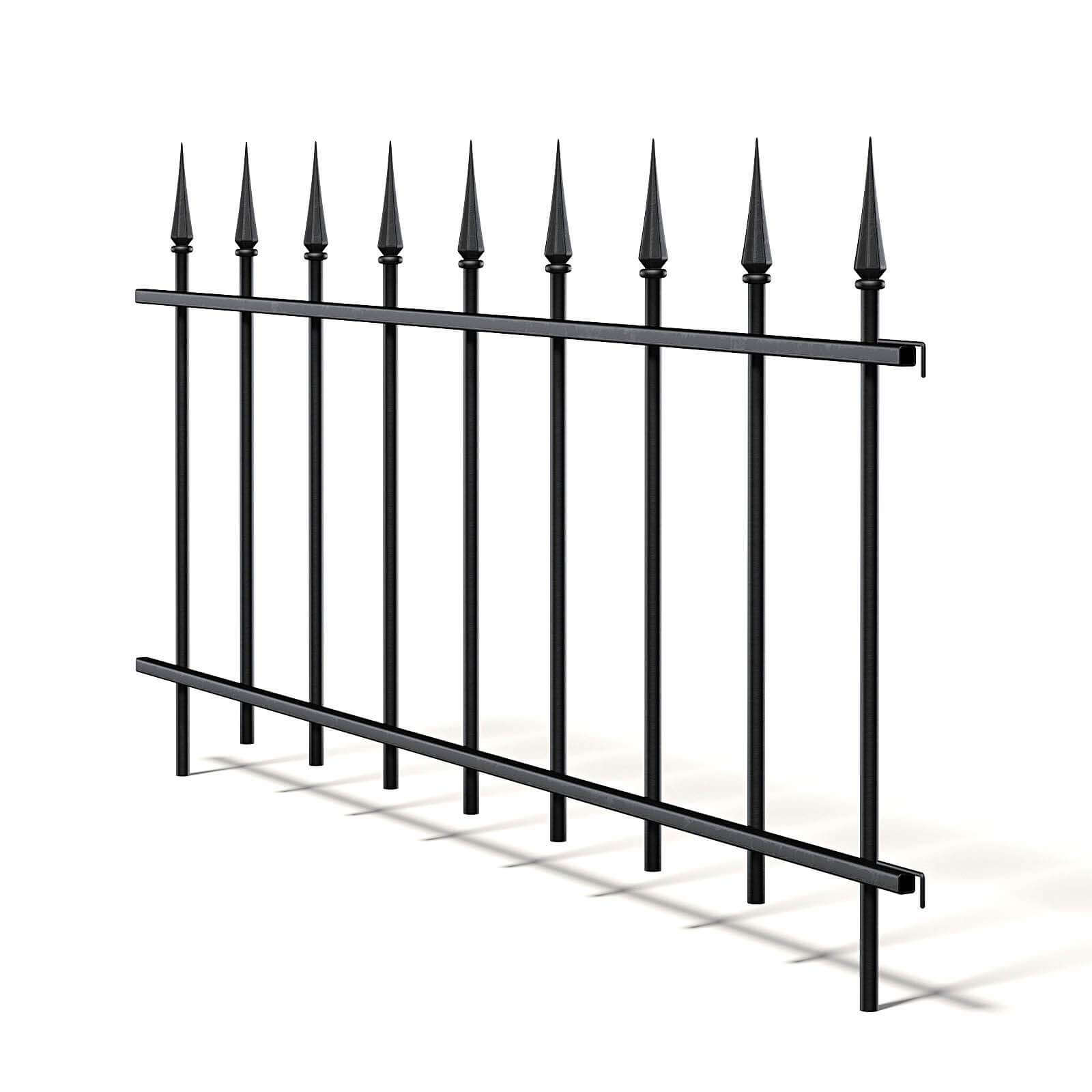 Metal Fence - 3D Model by cgaxis