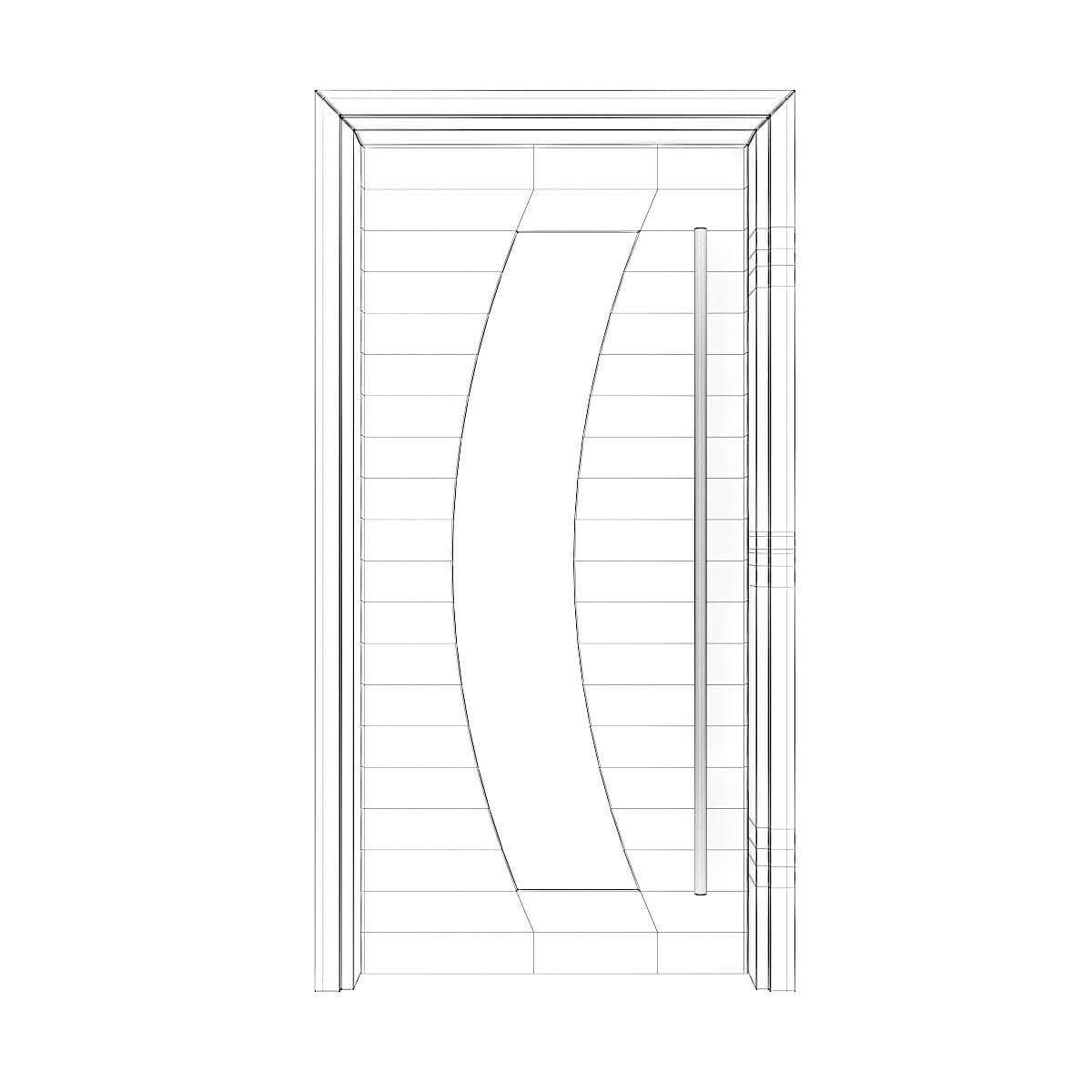 Metal Front Door - 3D Model by cgaxis