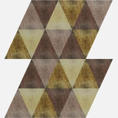 Metal Triangle Tiles - 3D Model by cgaxis