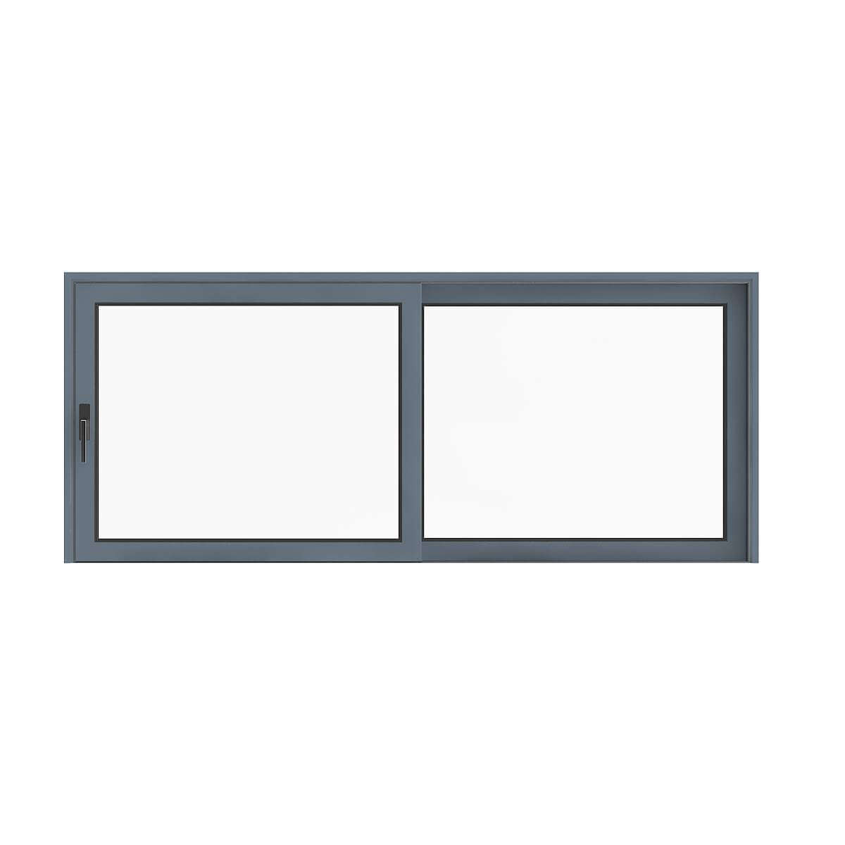 Metal Window (155 x 370cm) - 3D Model by cgaxis