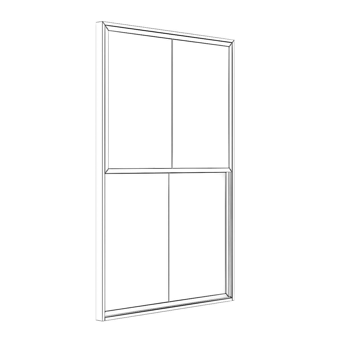 Metal Window (180 x 120 cm) - 3D Model by cgaxis