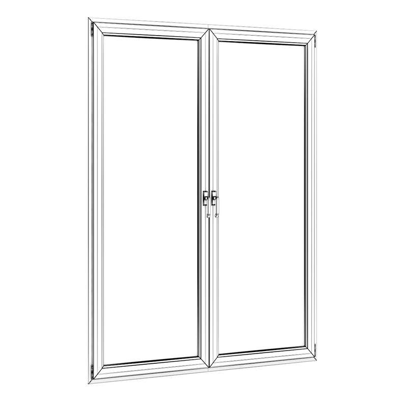 Metal Window 1894mm x 2360mm - 3D Model by cgaxis