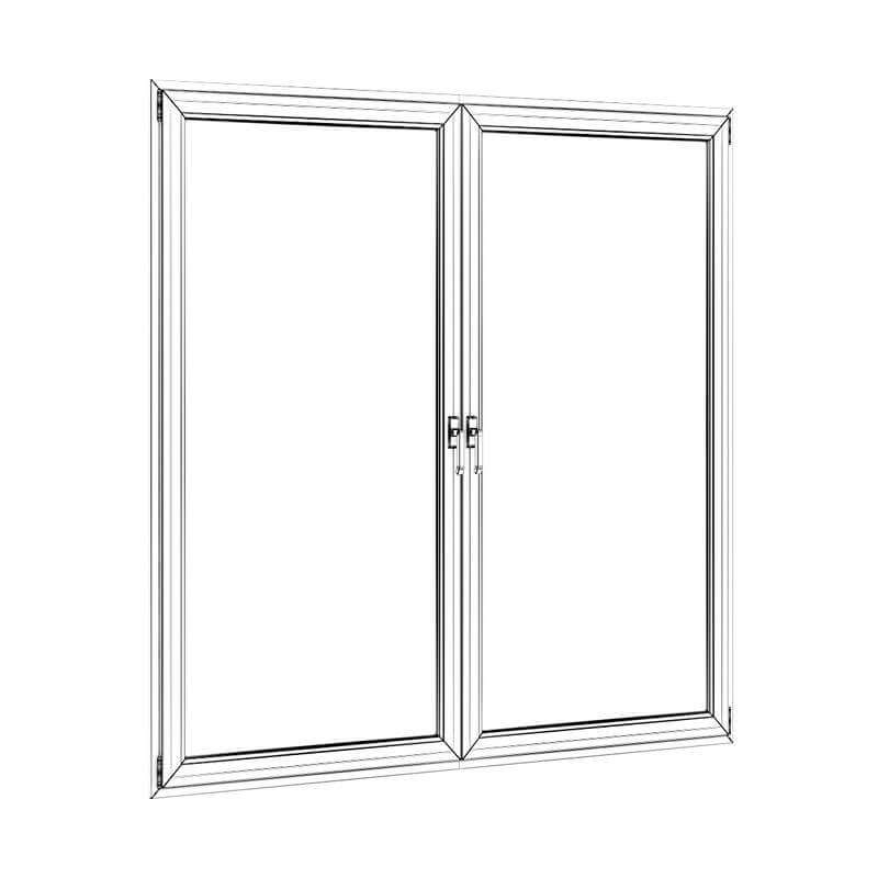 Metal Window 2214mm x 2100mm - 3D Model by cgaxis