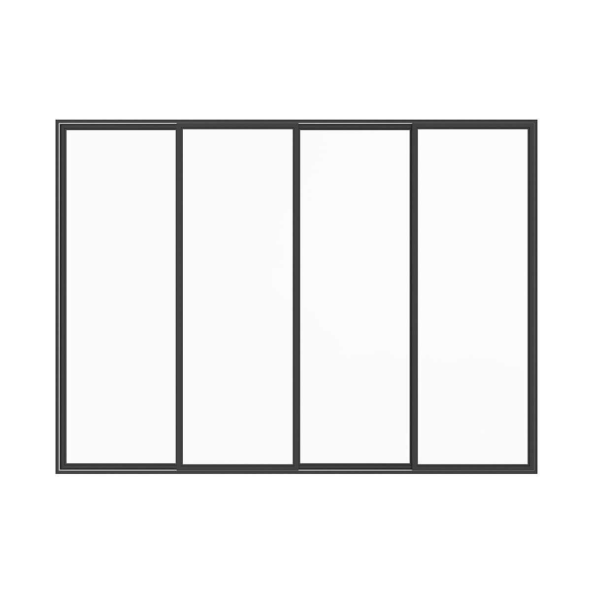 Metal Window (230 x 313 cm) - 3D Model by cgaxis