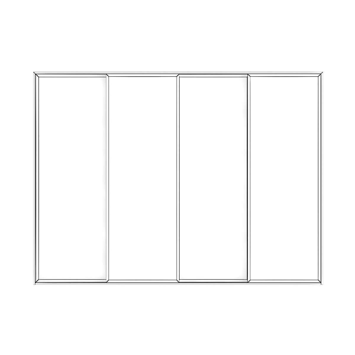 Metal Window (230 x 313 cm) - 3D Model by cgaxis