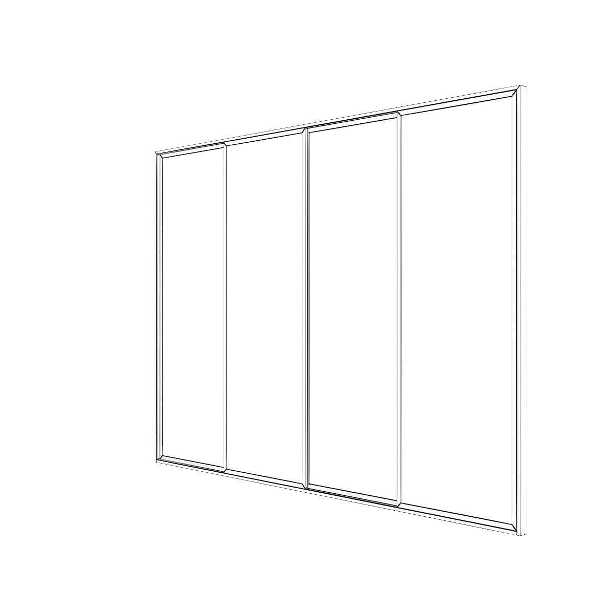 Metal Window (230 x 313 cm) - 3D Model by cgaxis