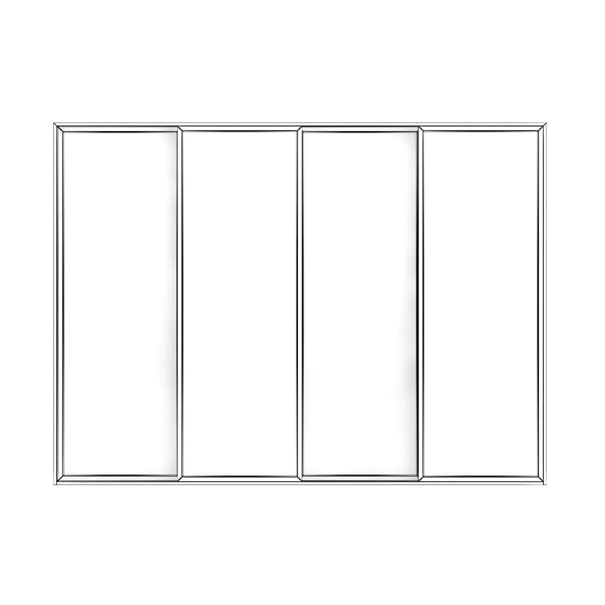 Metal Window (230 x 313 cm) - 3D Model by cgaxis