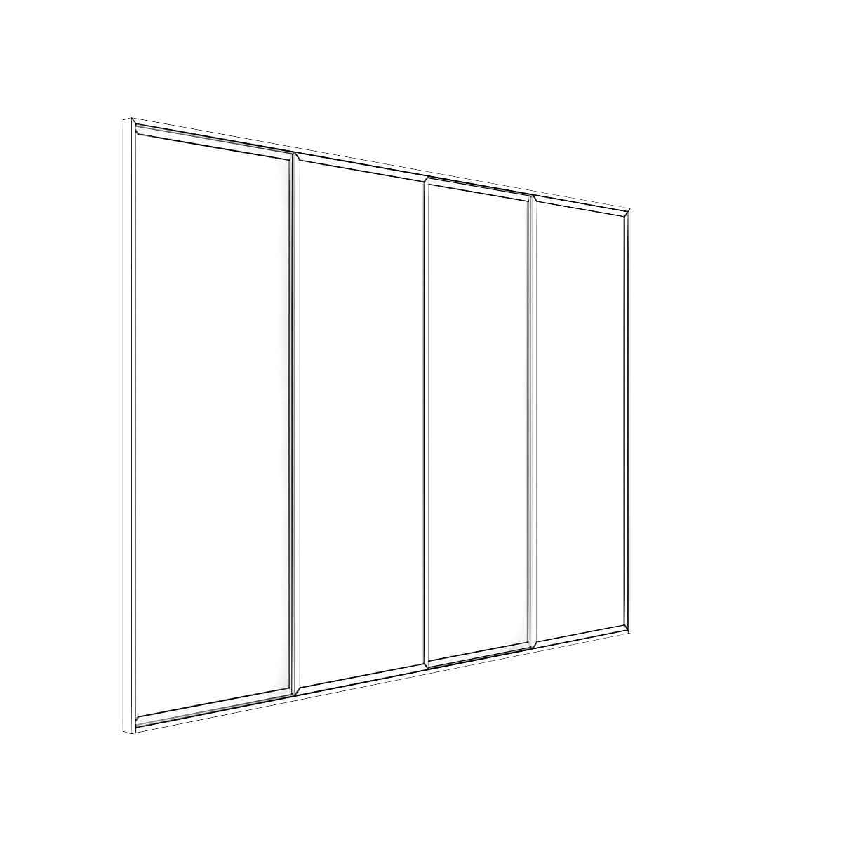 Metal Window (230 x 313 cm) - 3D Model by cgaxis