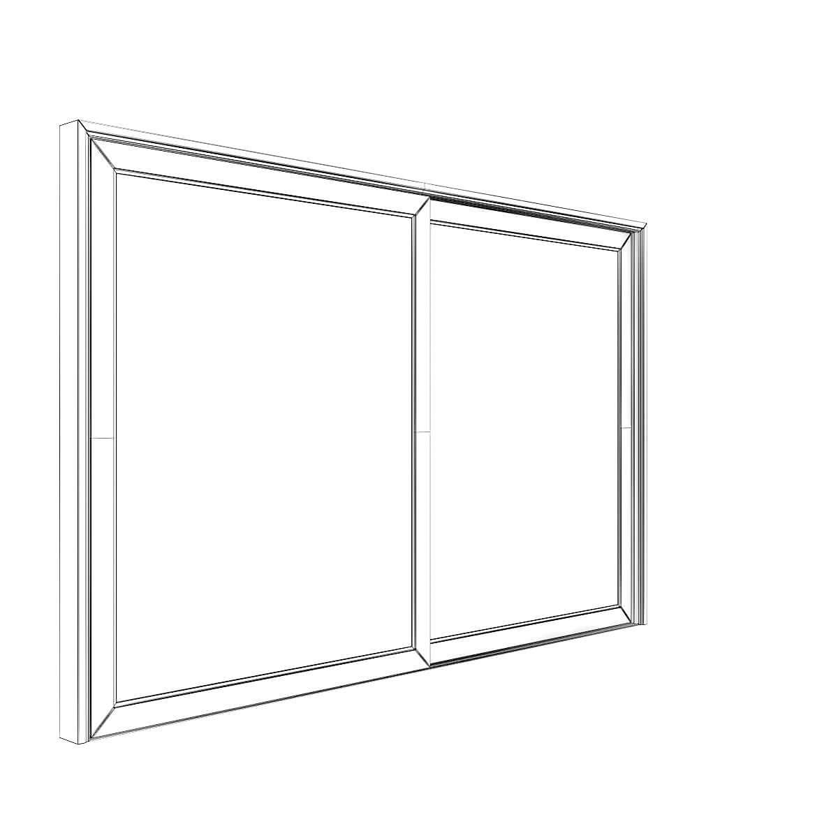 Metal Window (235 x 370 cm) - 3D Model by cgaxis