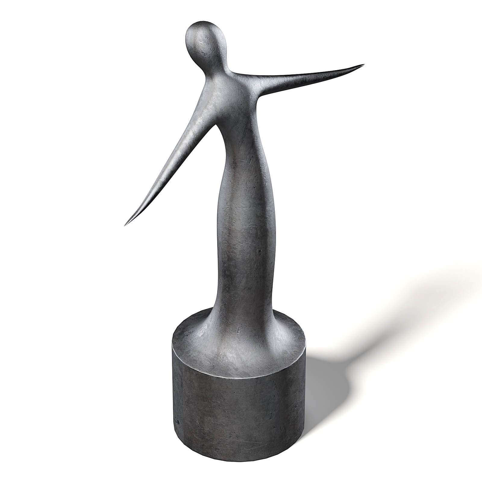 Modern Sculpture - 3D Model by cgaxis