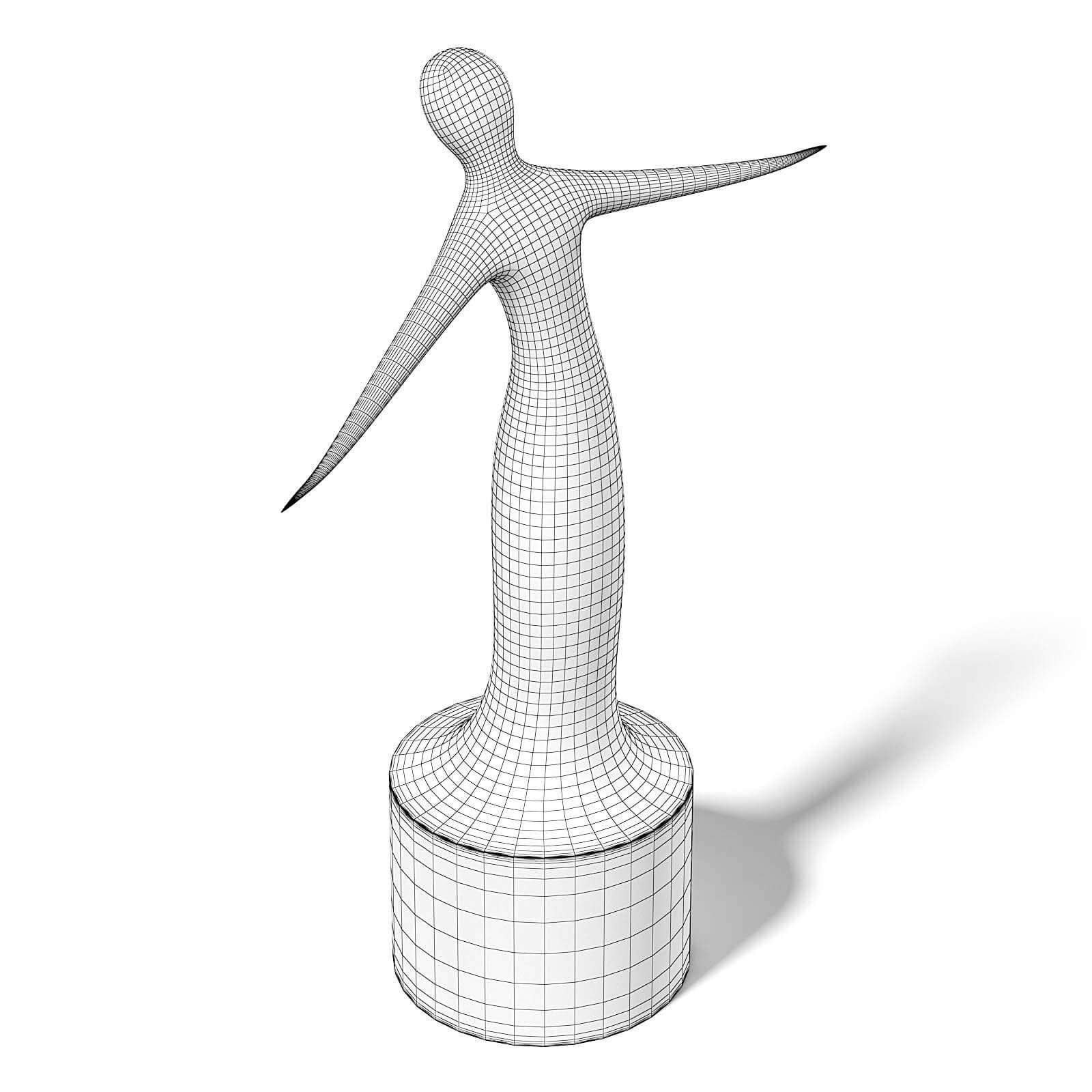 Modern Sculpture - 3D Model by cgaxis