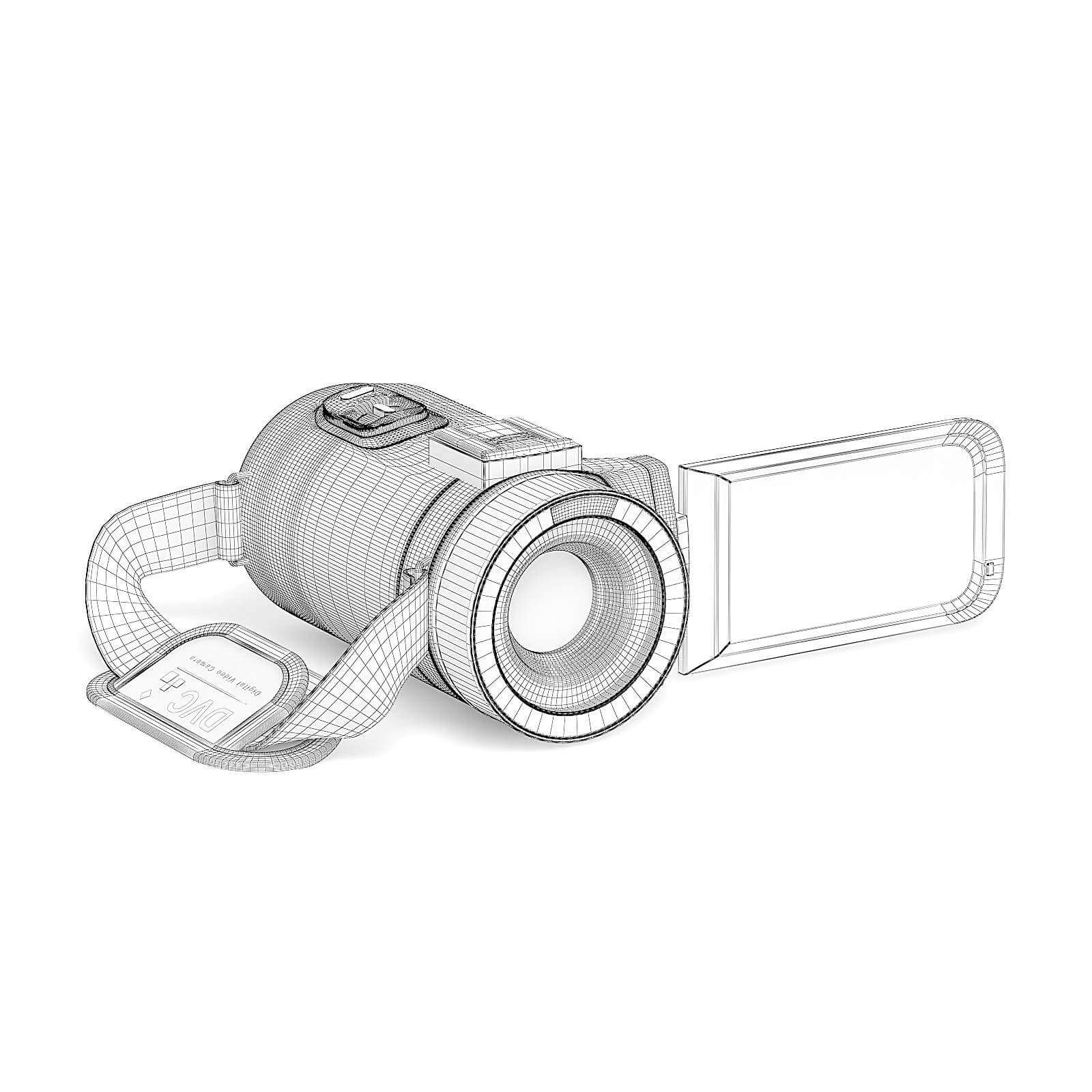 Movie Camera - 3D Model by cgaxis