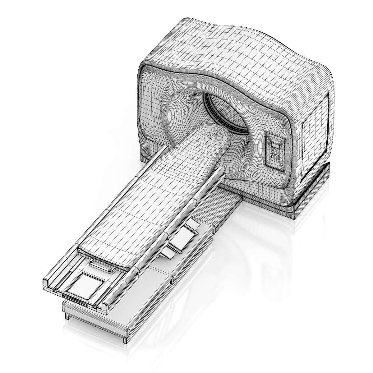 MRI Scanner - 3D Model by cgaxis