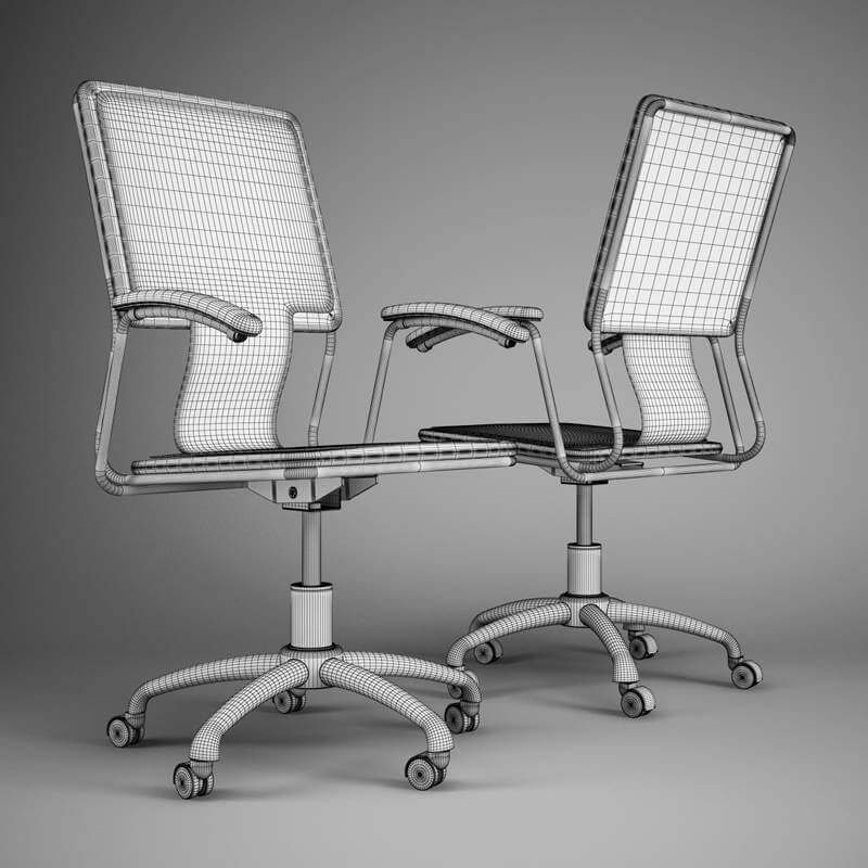 Office Chair 49 - 3D Model by cgaxis