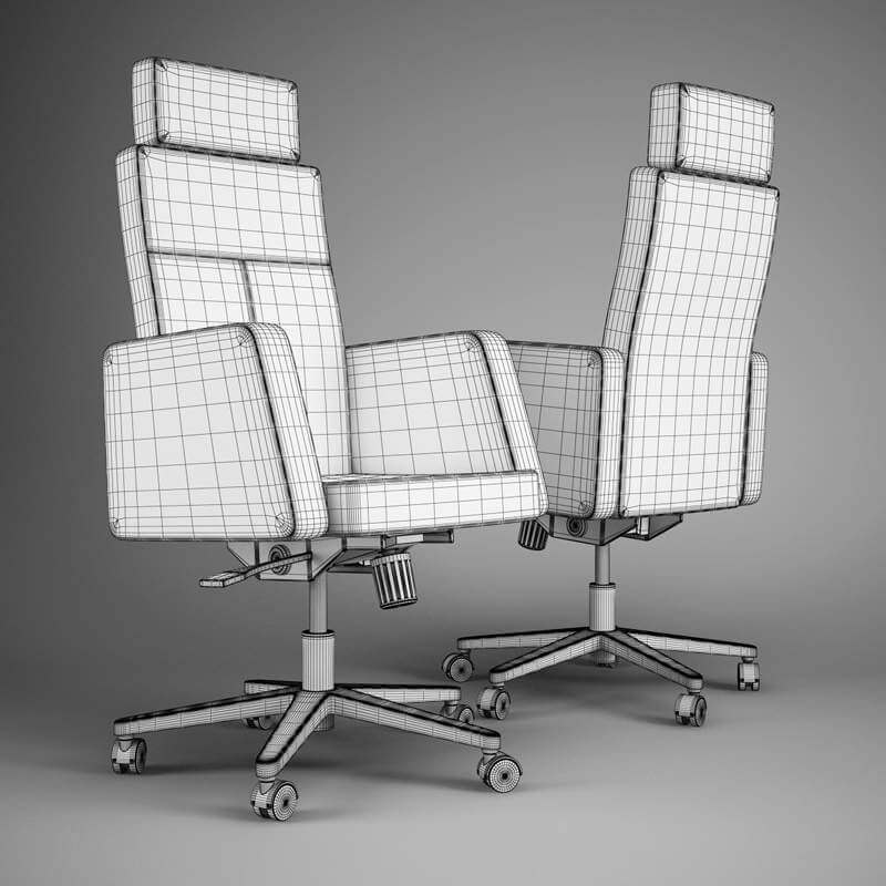 Office Chair 50 - 3D Model by cgaxis