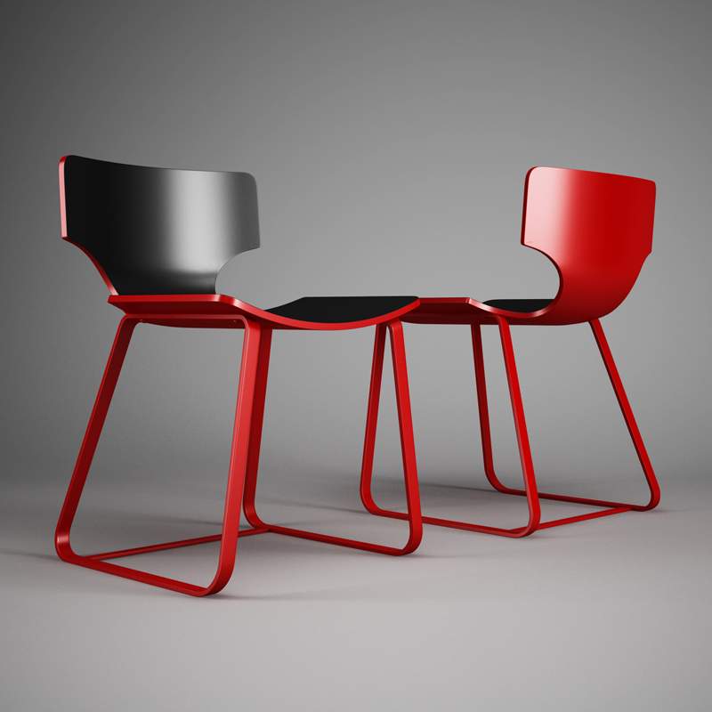 Office Chair 59 - 3D Model by cgaxis