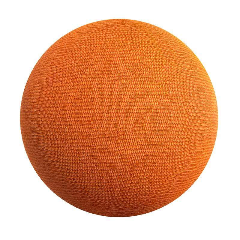 Orange Fabric PBR Texture by cgaxis