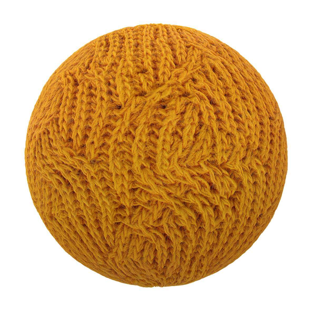 Orange Wool Fabric PBR Texture by cgaxis