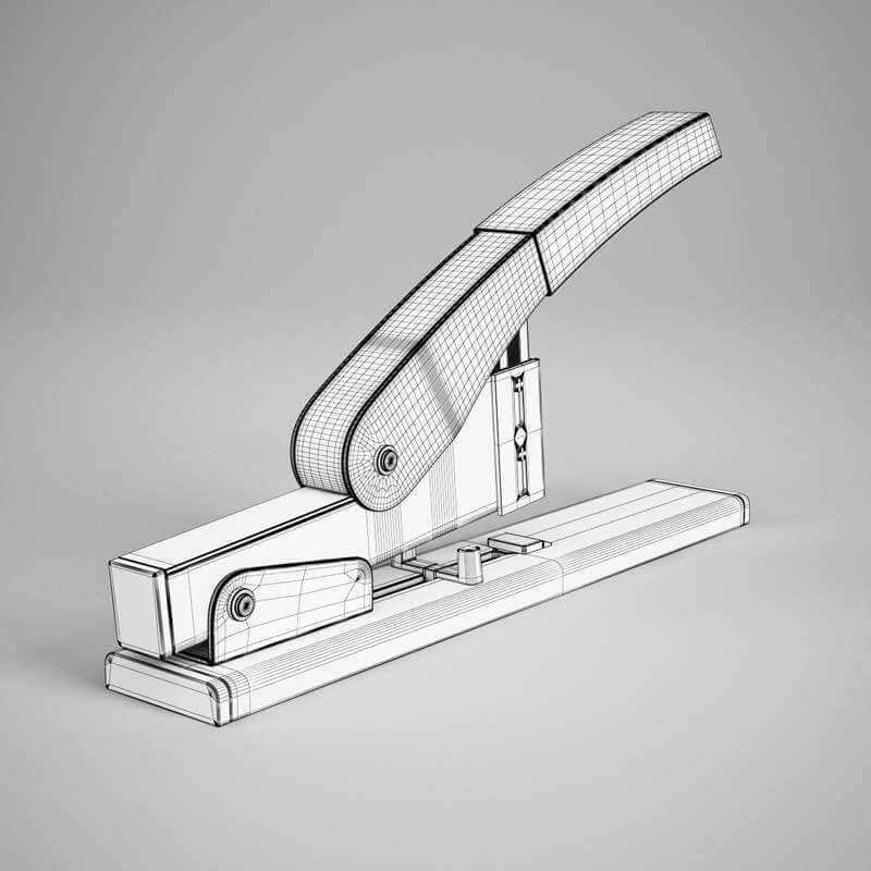 Paper Stapler - 3D Model by cgaxis