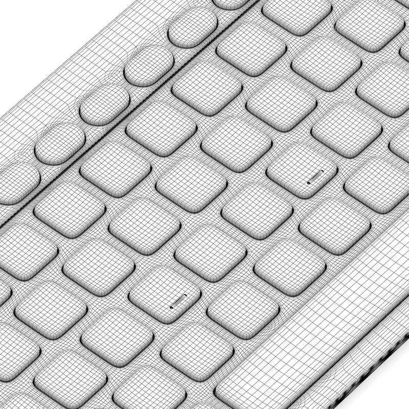 PC Keyboard - Free 3D Model by cgaxis