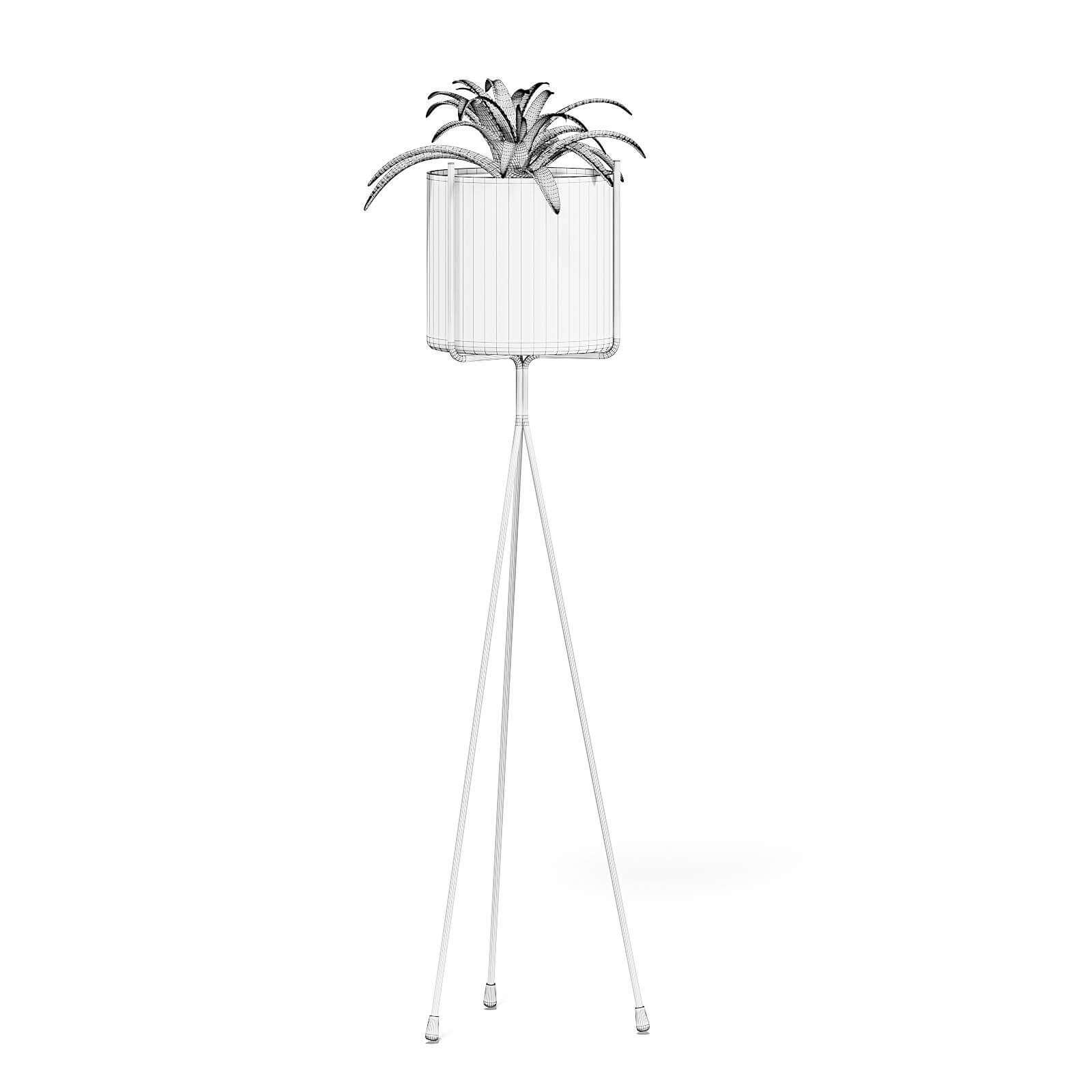 Plant on Tall Rack - 3D Model by cgaxis