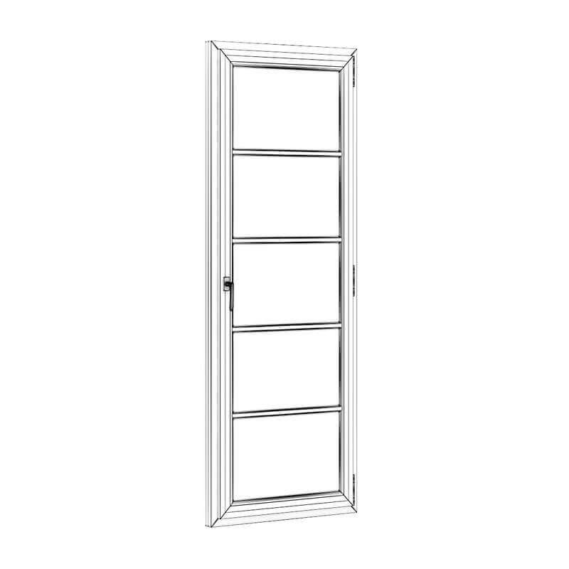 Plastic Window 900mm x 2400mm - 3D Model by cgaxis