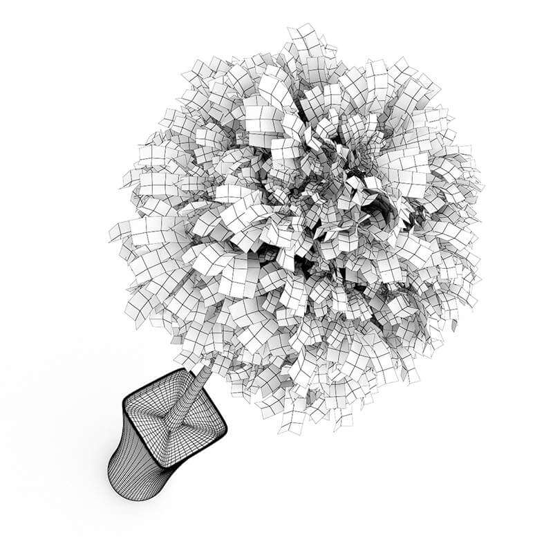 Potted Tree - 3D Model by cgaxis