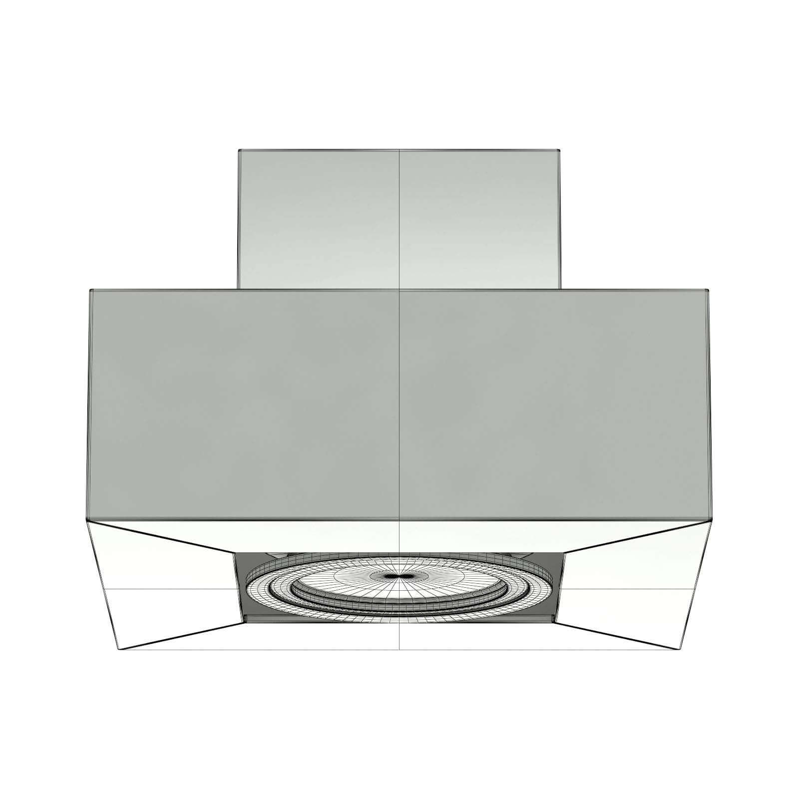 Rectangular Halogen Light - 3D Model by cgaxis