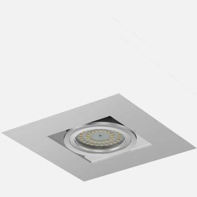Rectangular Halogen Light - 3D Model by cgaxis