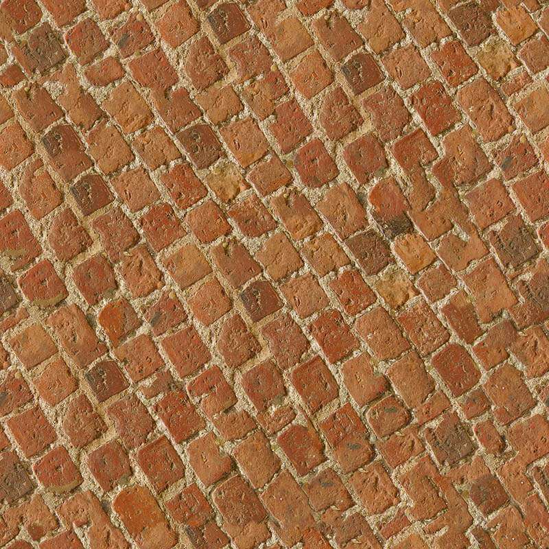 Red Brick Pavement PBR Texture by cgaxis