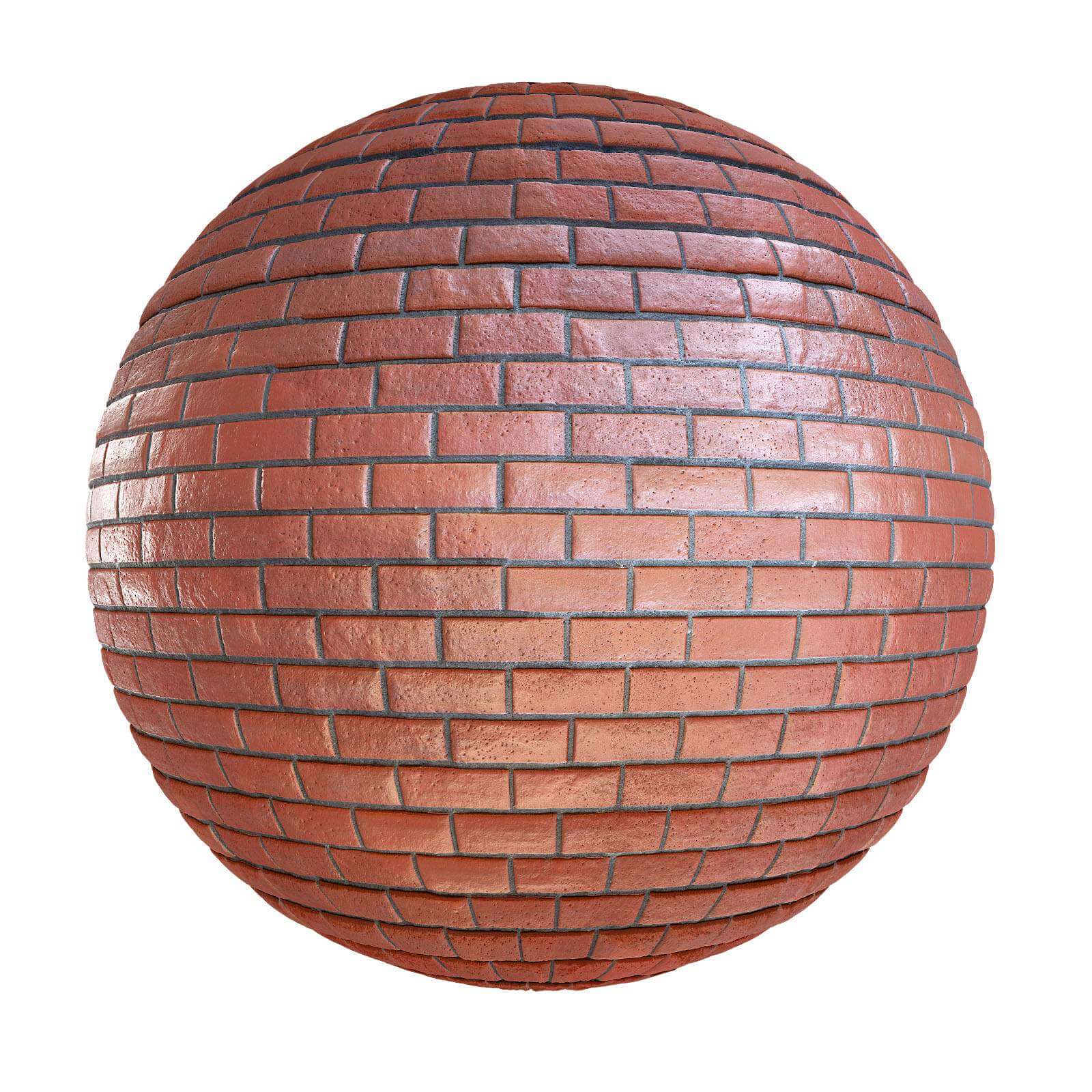 Red Brick Wall PBR Texture by cgaxis