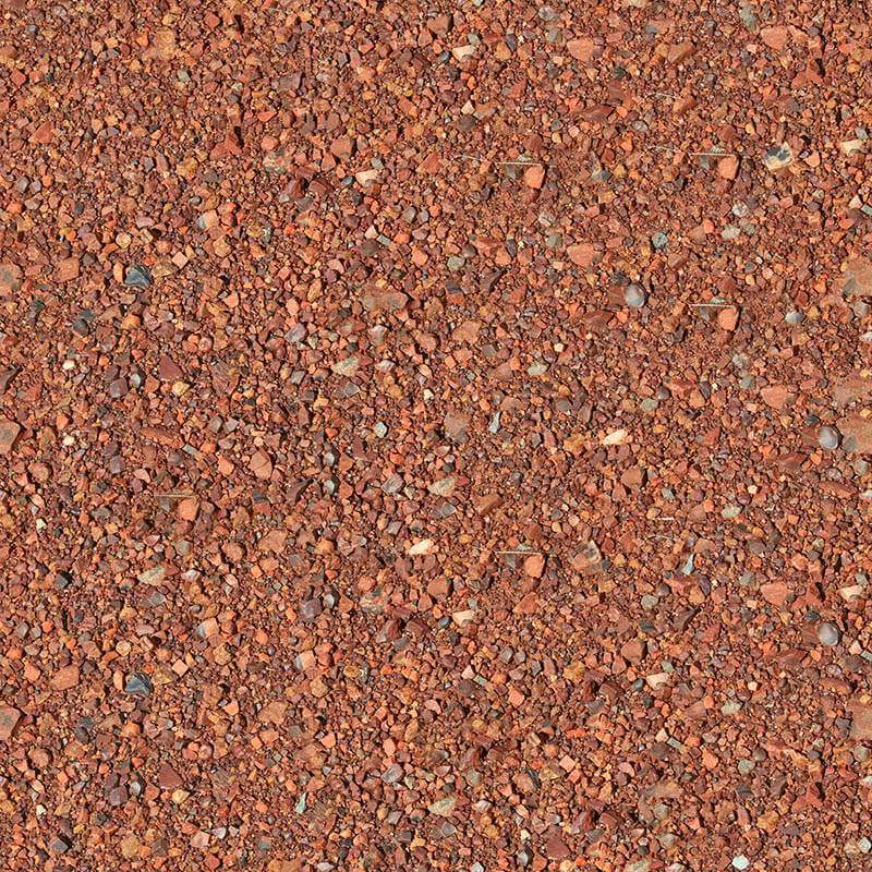 Red Dirt with Stones PBR Texture by cgaxis